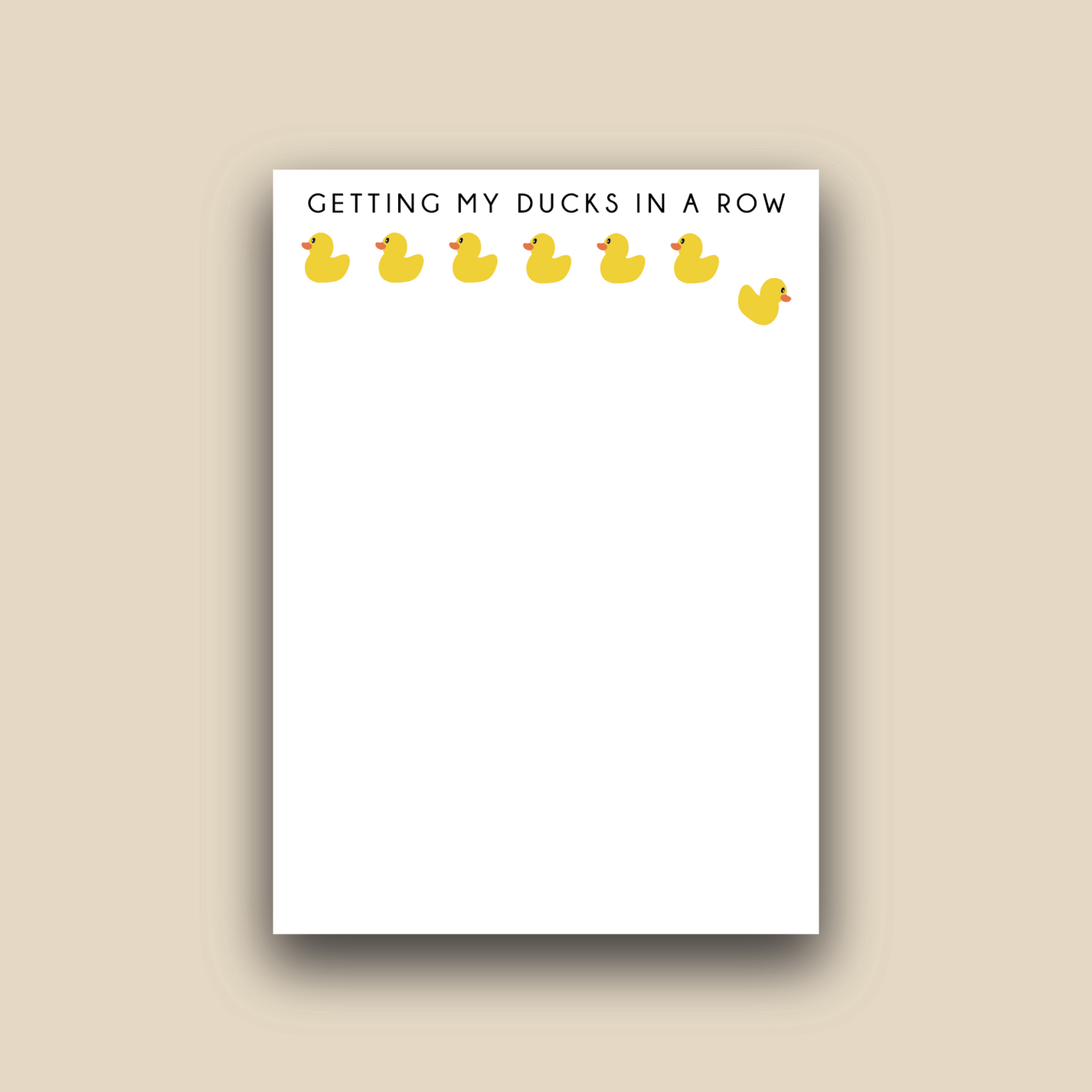 Getting My Ducks In A Row Notepad – Birdie Mae Designs